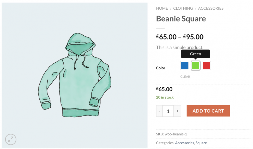 How To Enable Color Swatches For Woocommerce Variable Product Attributes In Flatsome Theme